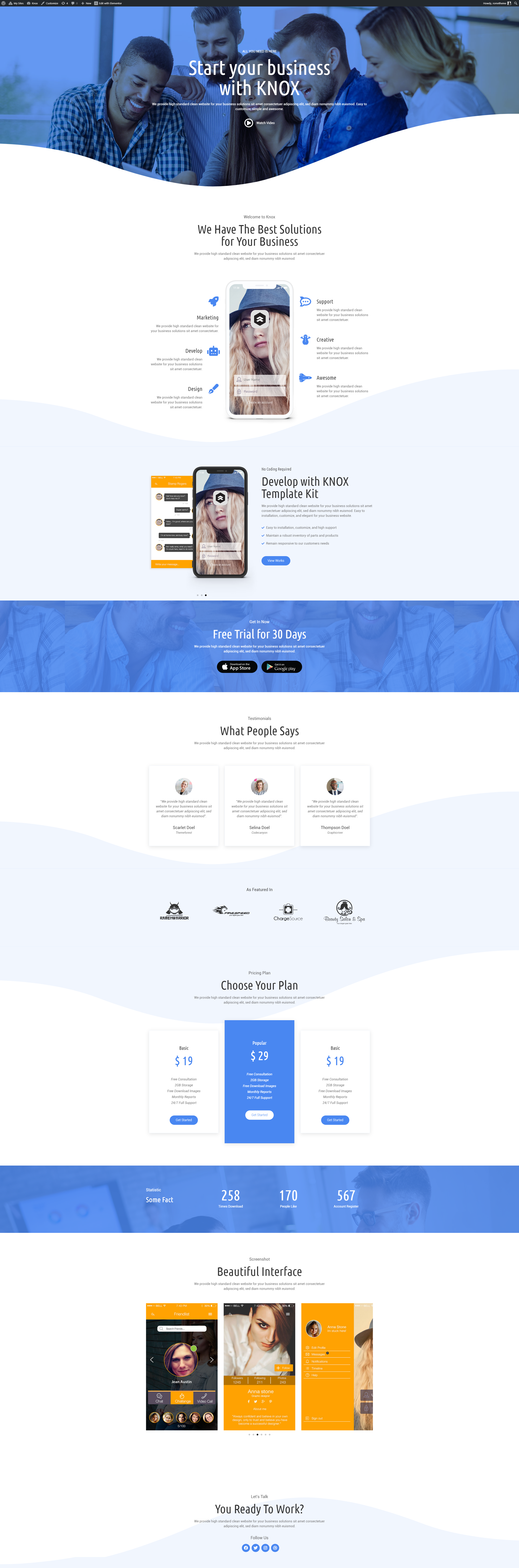 Knox - Technology & Apps Template Kit by Rometheme | ThemeForest